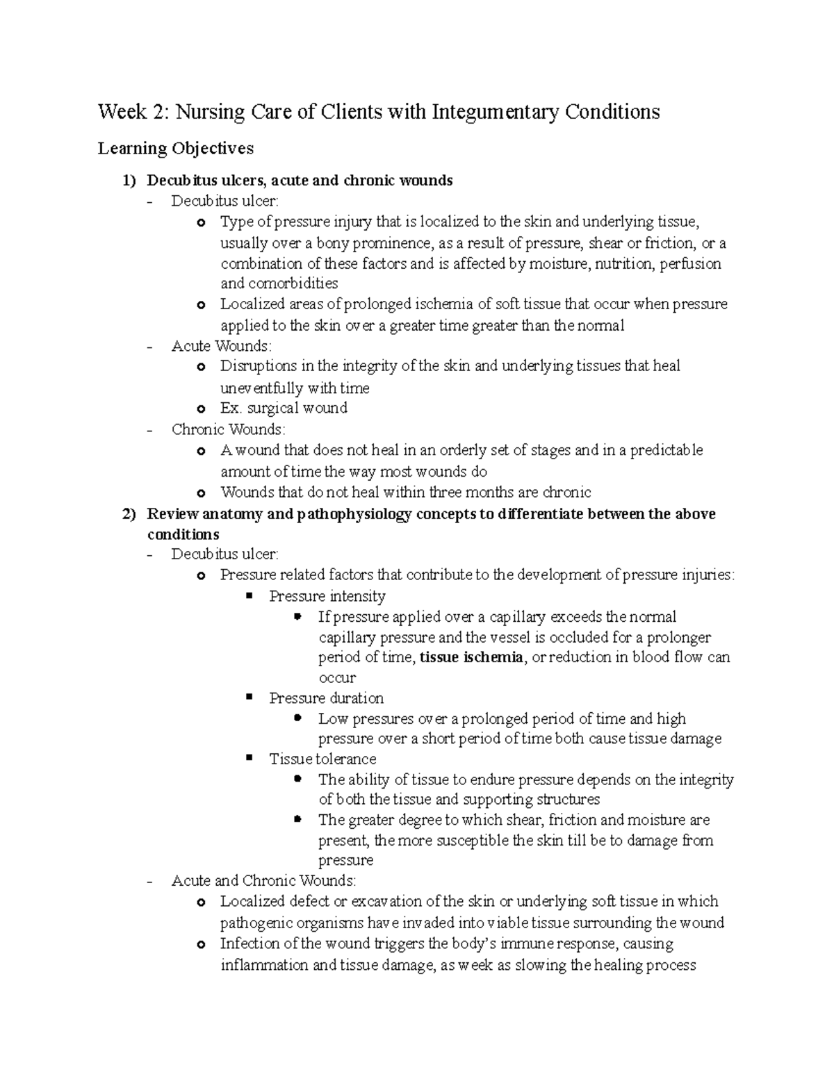 Week 2 Nurse Theory - Week 2: Nursing Care of Clients with ...