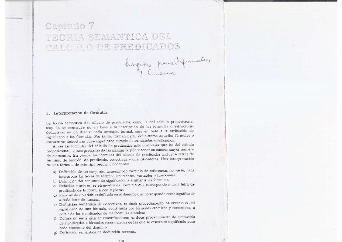 Cuena-Logica Informatica-Cap7 - Matemática Discreta - Studocu