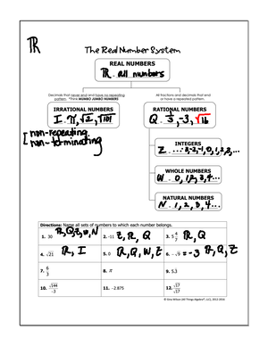 1.1 Real Number Properties Homework - Studocu