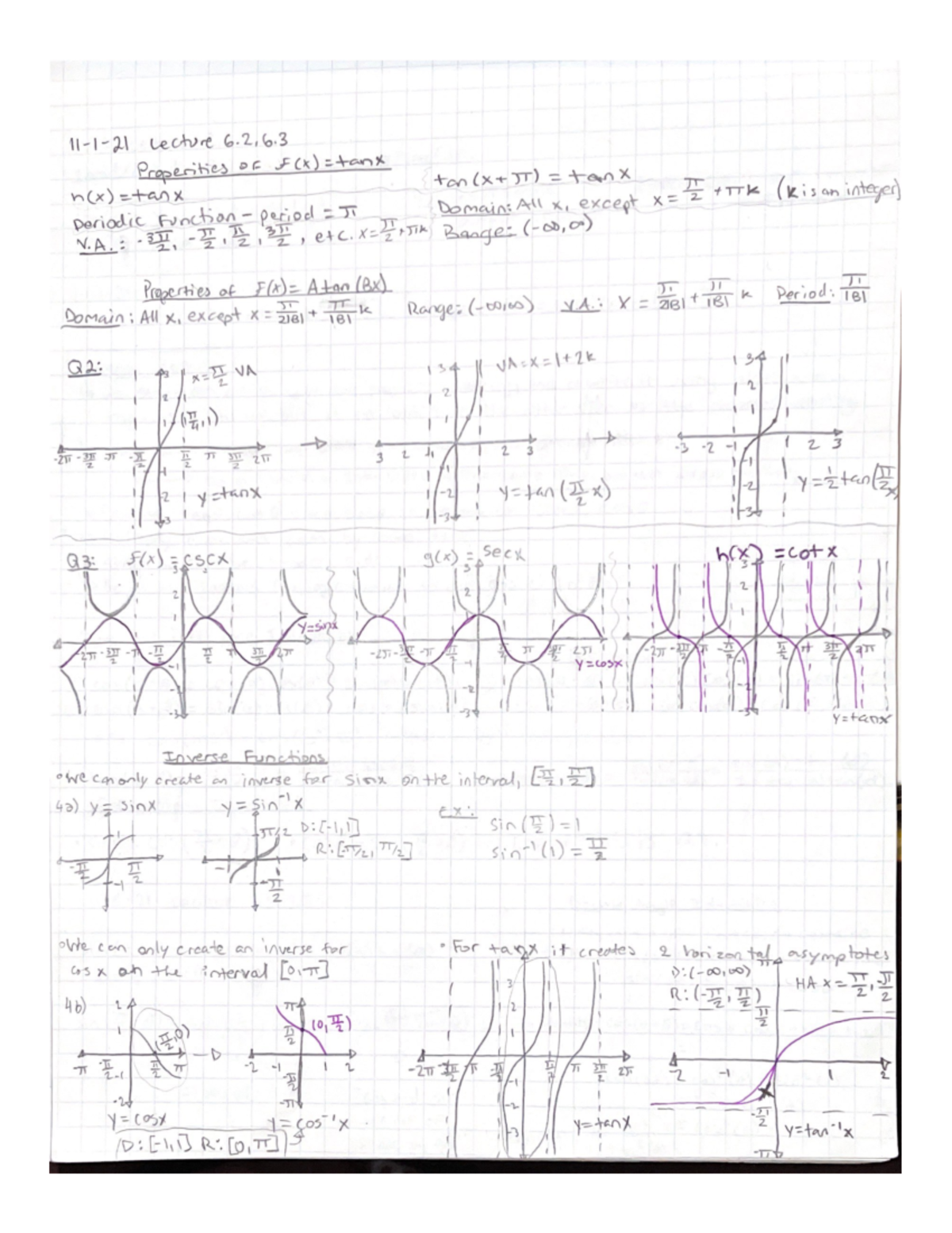 Trig Functions and Identities - MATH 125 - Studocu