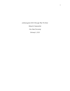 Week 2- APA Paper Formatting - Running head: SHORT TITLE 1 This Is My ...