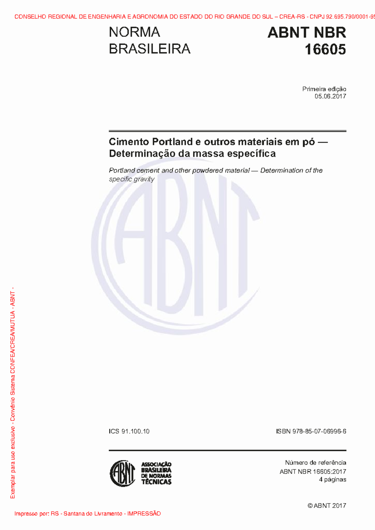 ABNT NBR 16605 2017 - edição NORMA ABNT NBR BRASILEIRA ICS ISBN 978-85 ...