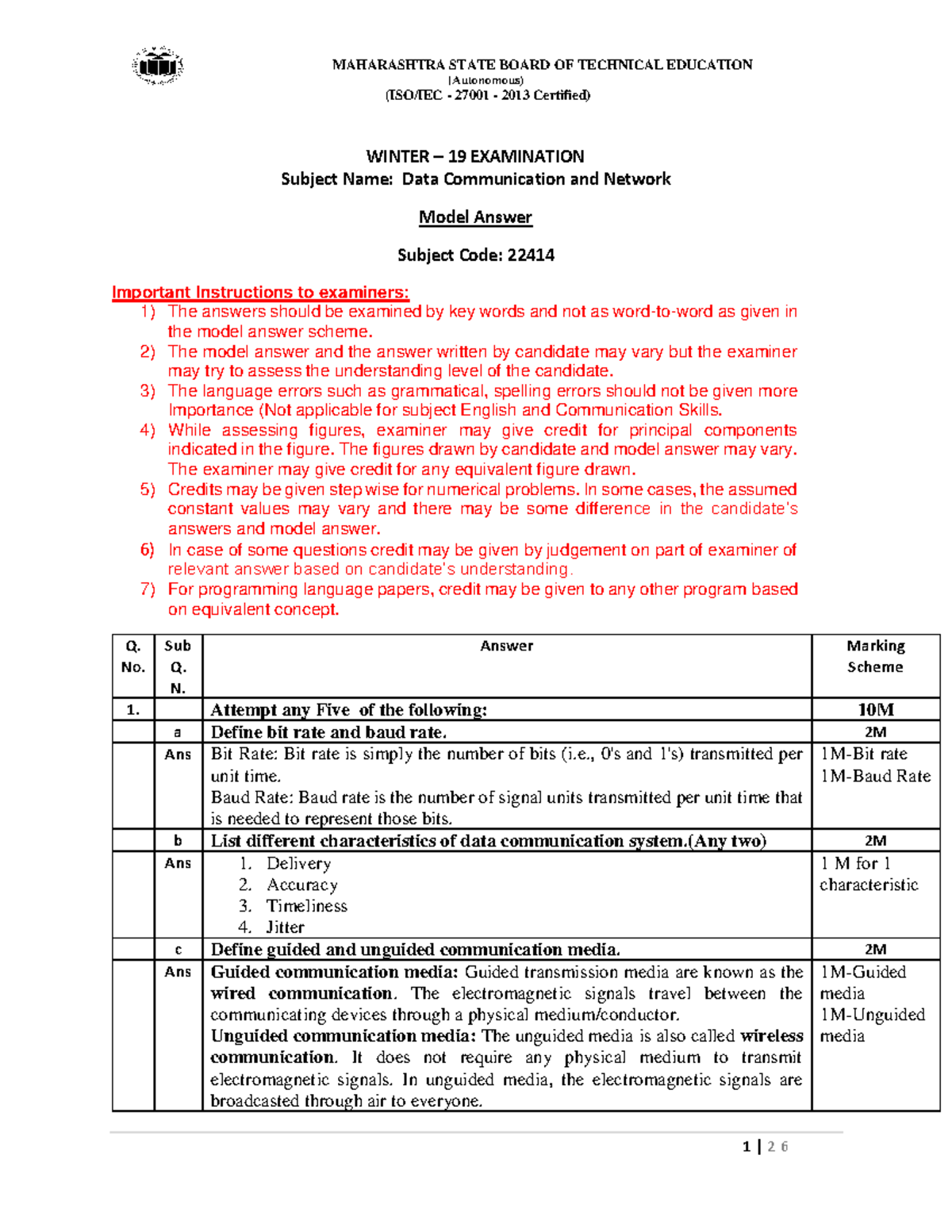 2019 winter model answer paper - (Autonomous) (ISO/IEC - 27001 - 2013 Certified) WINTER – 19 ...
