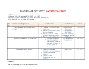 Proiect didactic sunetul si litera a - Data: Clasa: Pregătitoare Unitatea de învăţământ: Școala ...