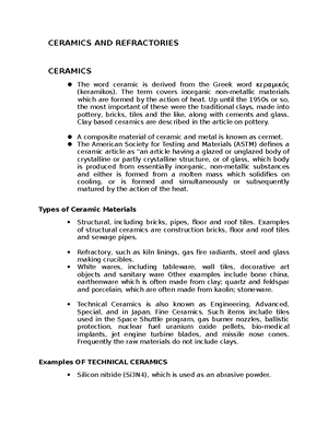 CHEM 8 - CHEM 8 NOTES - X. COMPOSITES A composite is a combination of ...