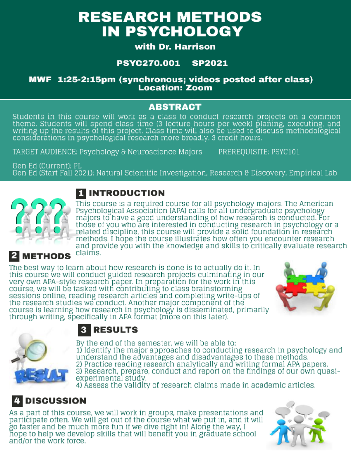 Research Methods Syllabus SP21 - PSYC 270 - Studocu