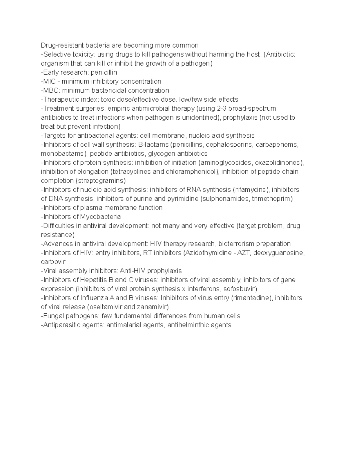 BIO Chapter 12 Notes - Drug-resistant bacteria are becoming more common ...