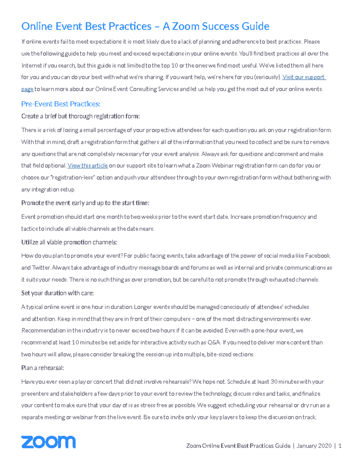 Zoom Online Event Best Practices - Online Event Best Pracices – A Zoom ...