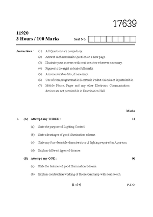 22626 - Uee notes - P.T. Instructions – (1) All Questions are ...