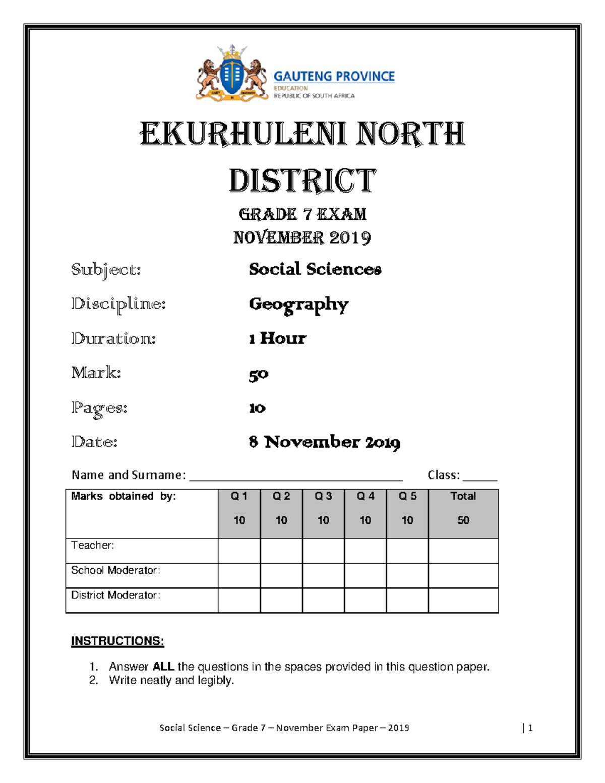 Grade-7-Geography-QP-Nov-2019 221011 102717 - EKURHULENI NORTH DISTRICT ...