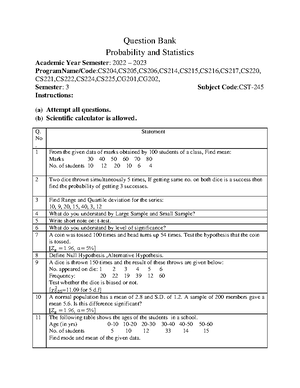 Assignment 1 prob stat 2023 - Indian Institute of Technology Kharagpur ...