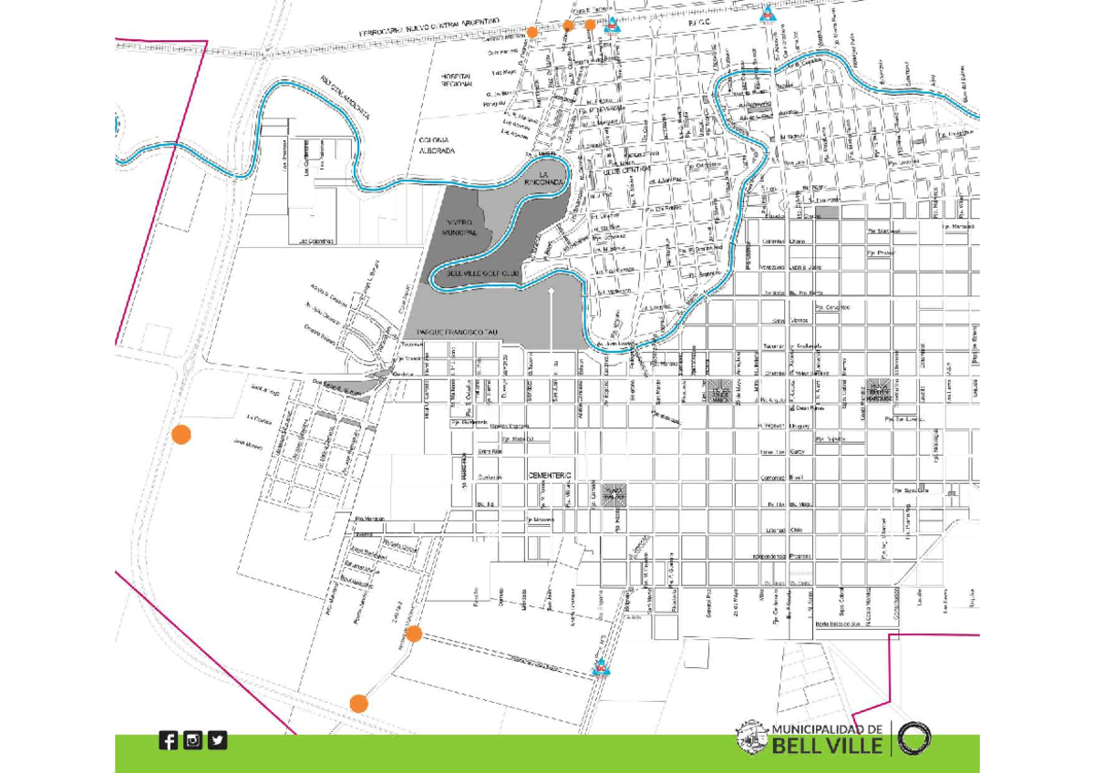 Mapa bell ville calles - Cura E Ferreyta FERROCARRIL NUEVO CENTRAL ...