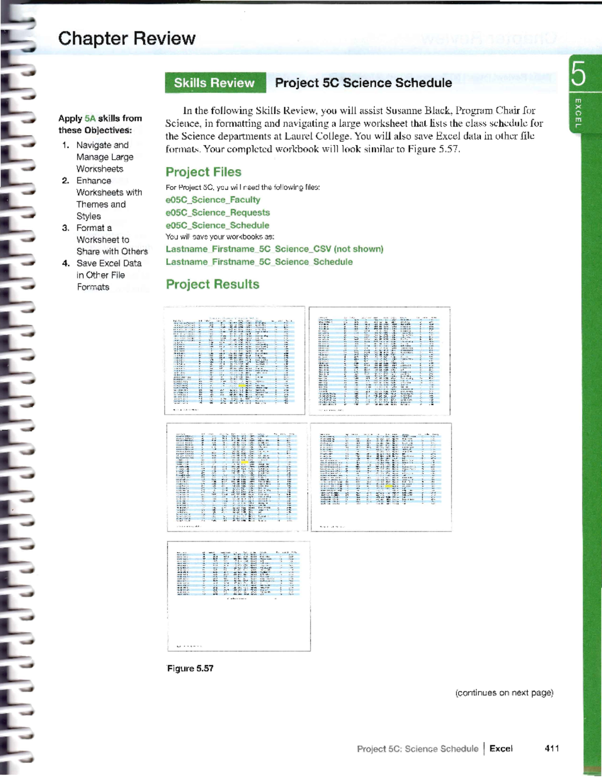 Week 5 - Project 5C Science Schedule - Chapter Review Skills Review ...