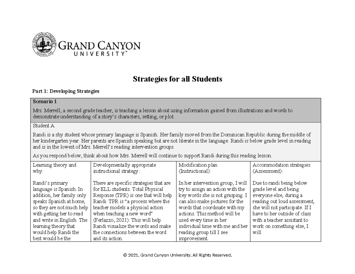 T6-Benchmark Strategies for All Students - Strategies for all Students ...