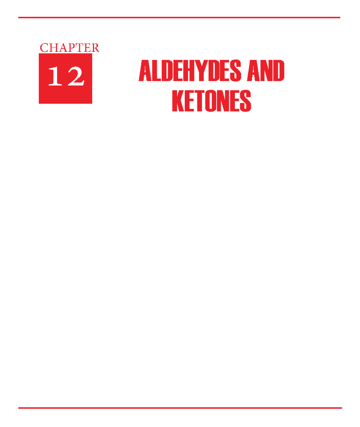 12th class chemistry chapter 12 - CHAPTER 12 ALDEHYDES AND KETONES R— C ...