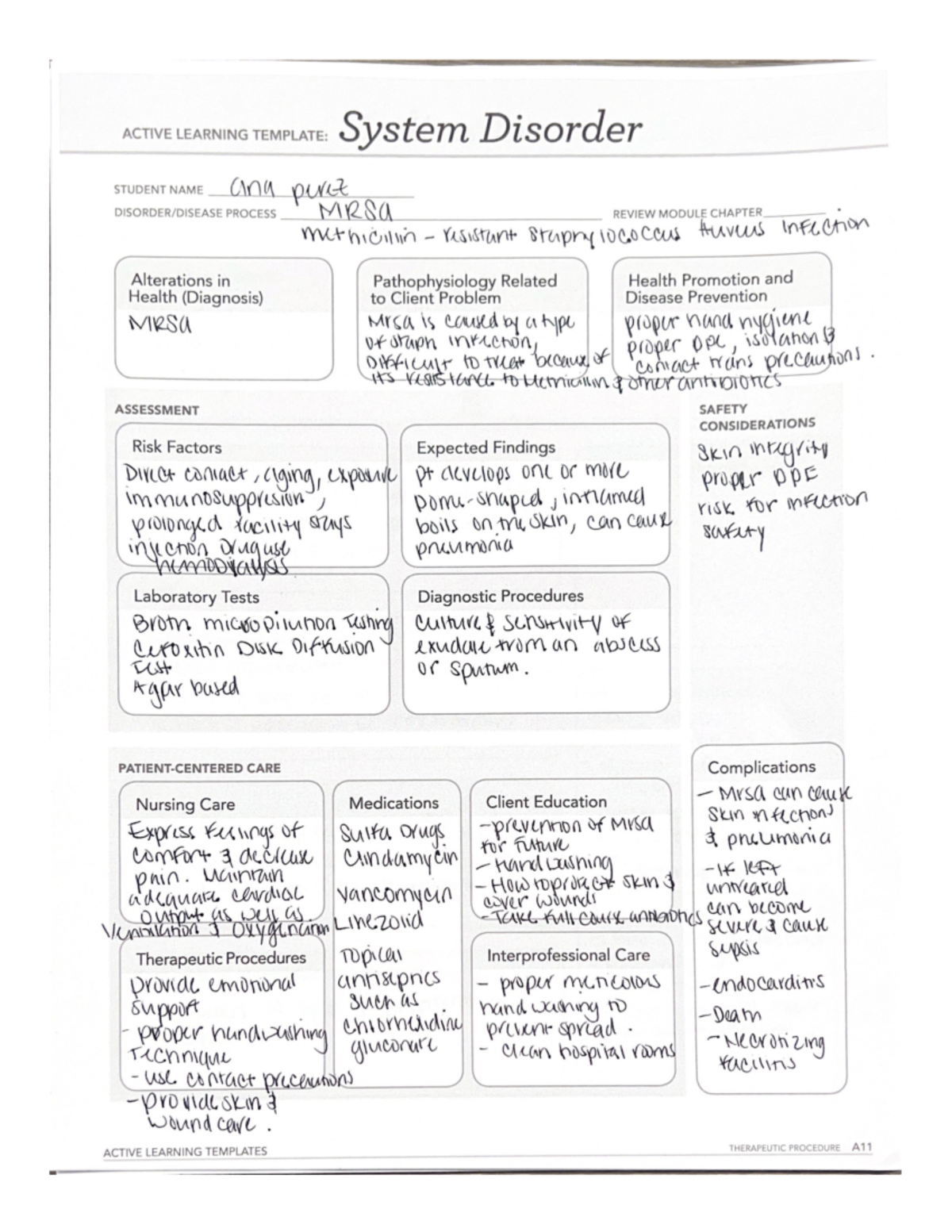 Week 3 ATI Templates Clinical - NUR1211 - Studocu