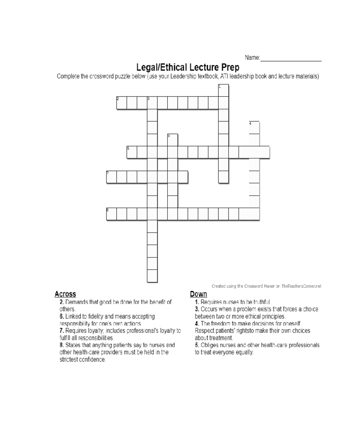 Legal Ethical Lecture Prep Spring 2024 - 2207 - Studocu