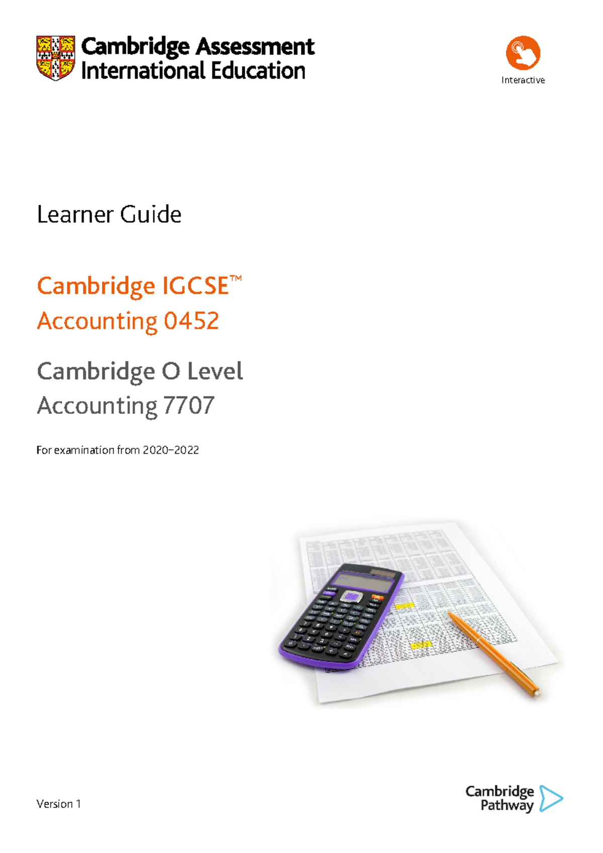 accounting learners guide - Learner Guide Cambridge IGCSE ™ Accounting ...