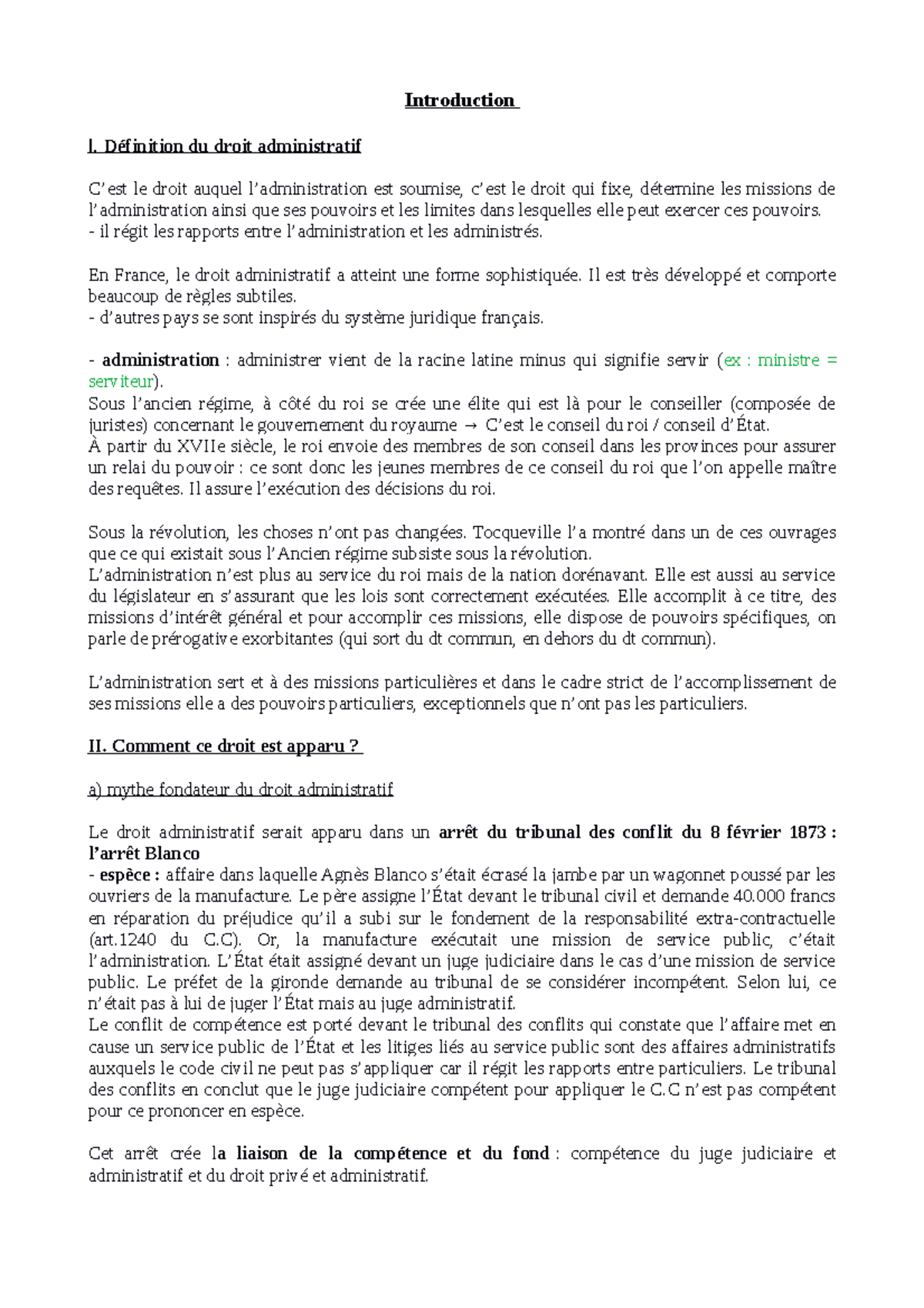 CM dt admin - une partie du cours seulement - Introduction I ...