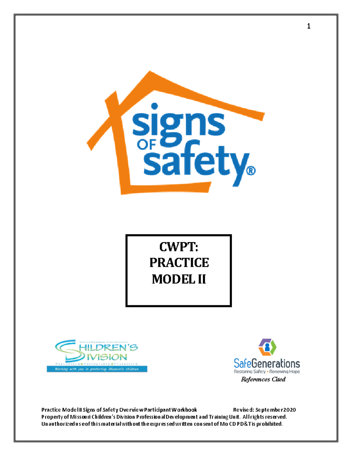 Participant Workbook CWPT Practice Model II September 2020 (14 ...
