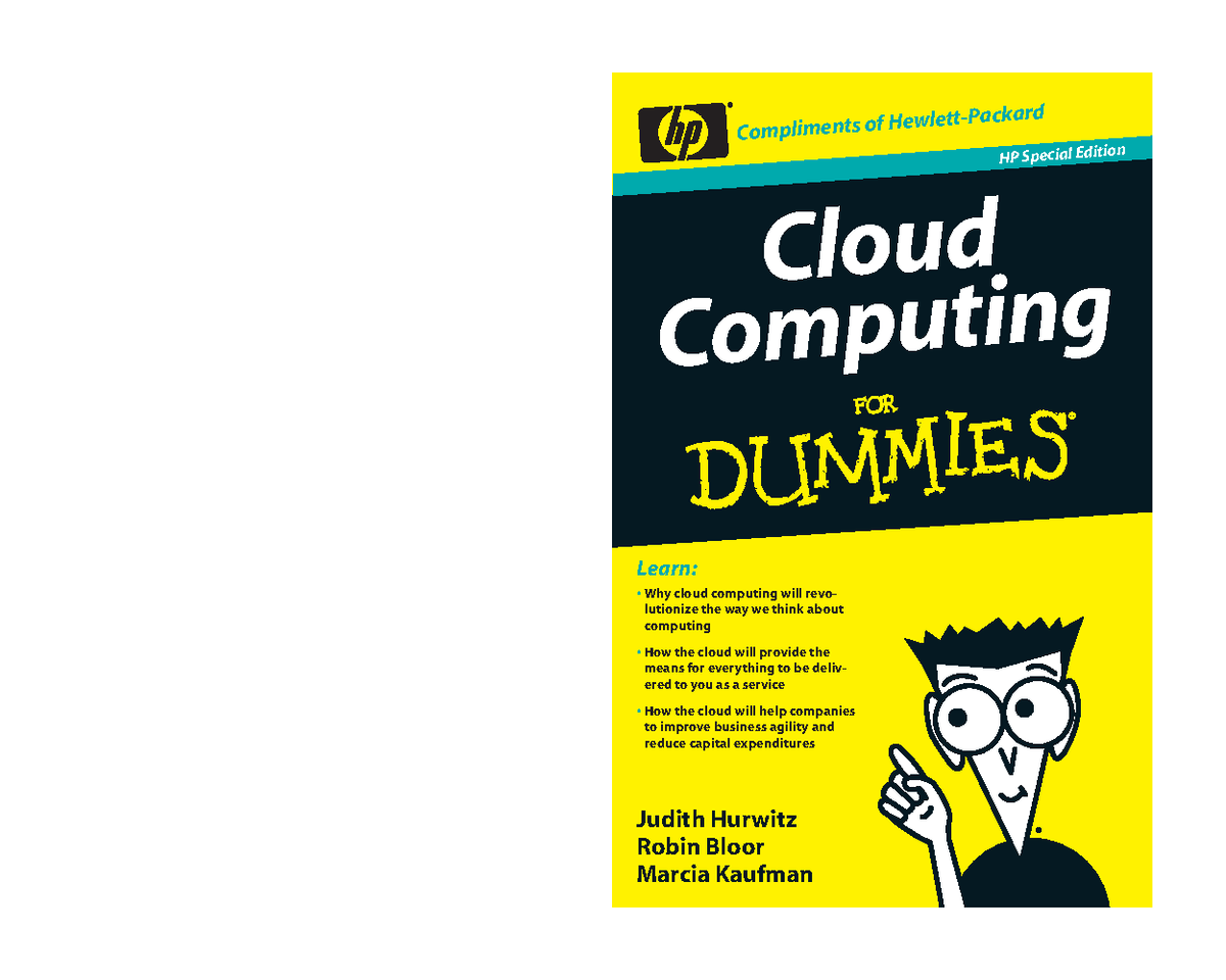 R Book HP cloudcomputingfordummies - Judith Hurwitz Robin Bloor Marcia Kaufman Why cloud ...