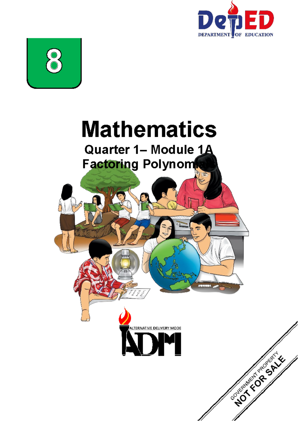 Math8 q1 mod1a factoring polynomials 08092020 - Mathematics Quarter 1– Module 1A Factoring - Studocu