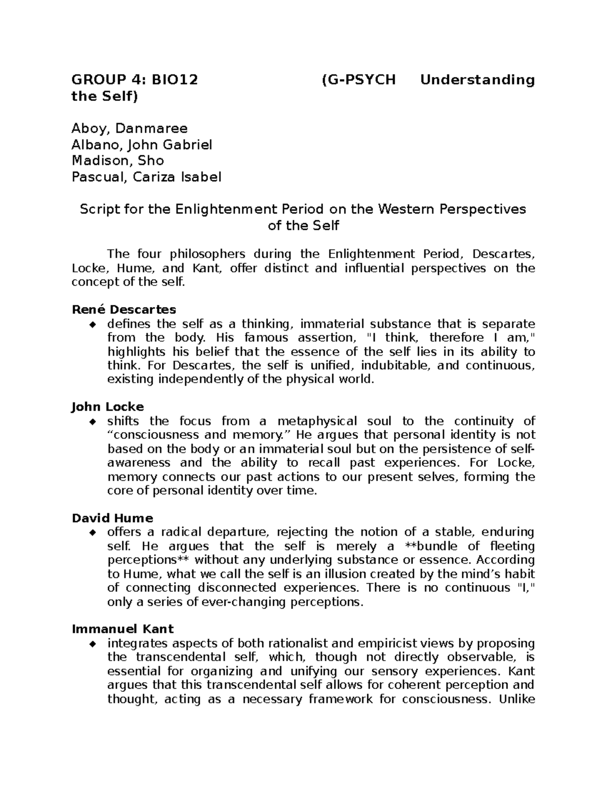 UTS Group 4 Presentation 1 script - GROUP 4: BIO12 (G-PSYCH ...