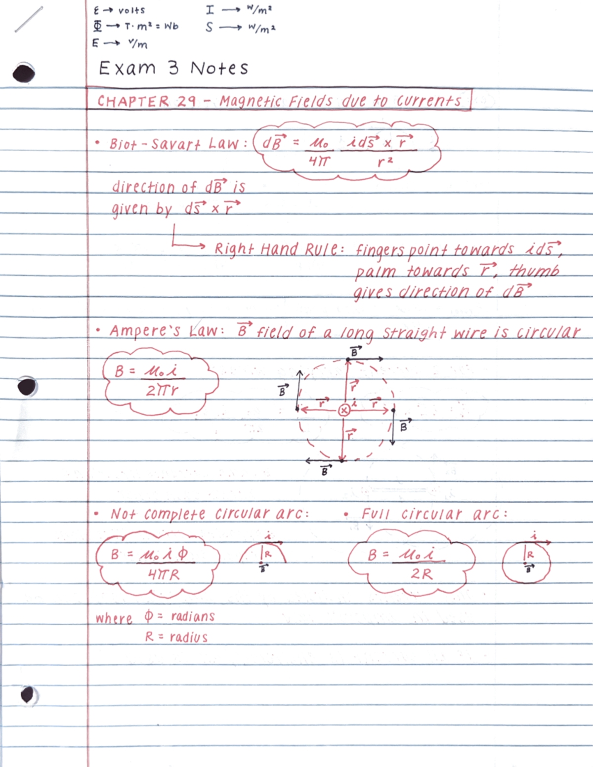 Physics II Exam 3 Notes - PHYS 20220 - Studocu