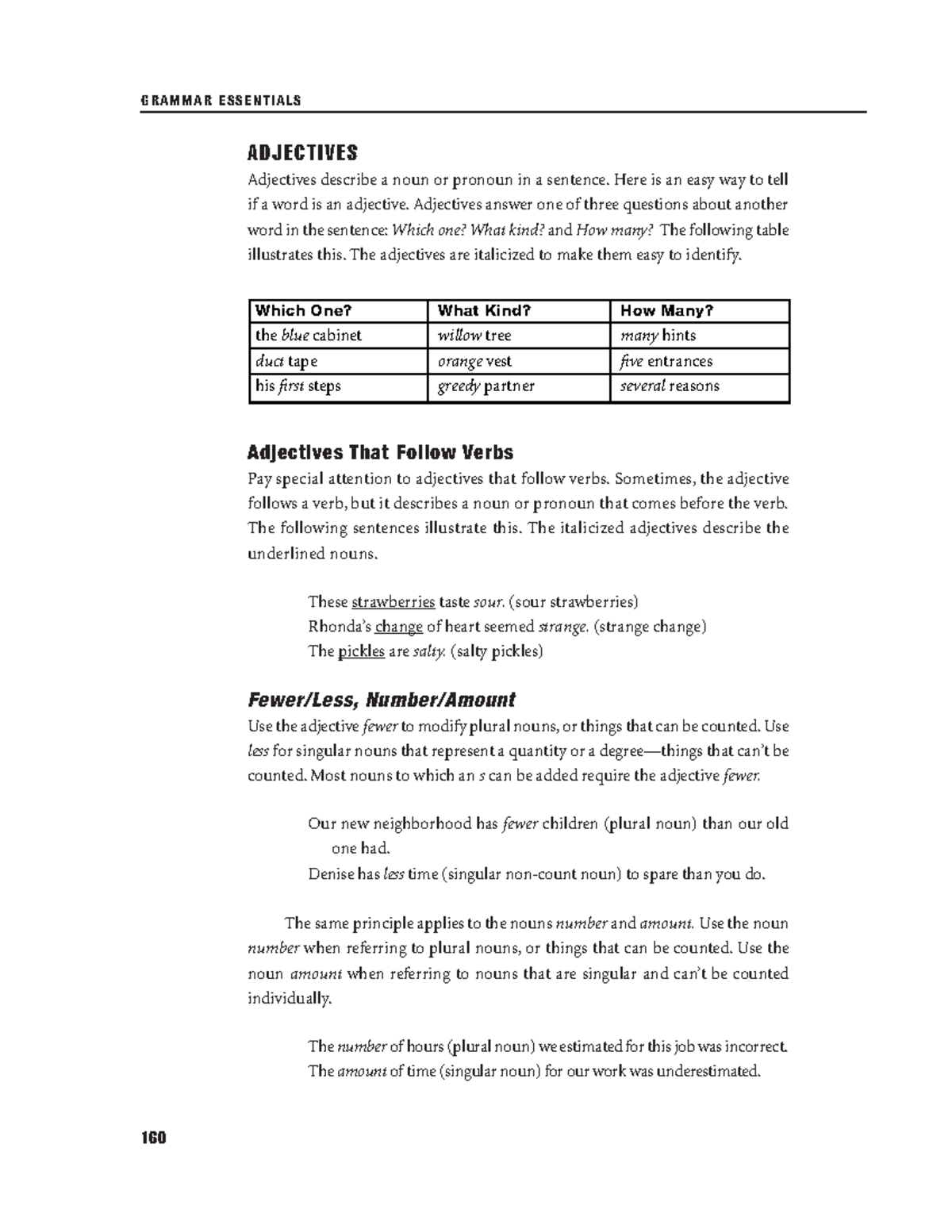 Grammar Review- Modifiers - GRAMMAR ESSENTIALS ADJECTIVES Adjectives ...