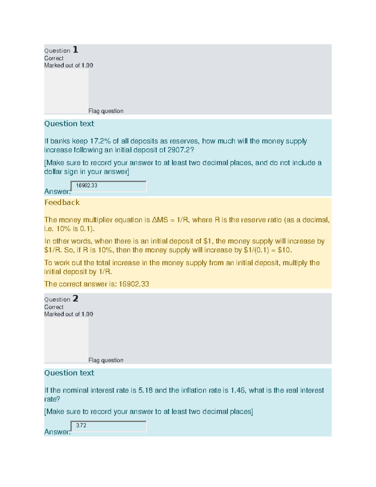 ECONS101 Practice Calculations for Online Test 10 - Question 1 Correct ...