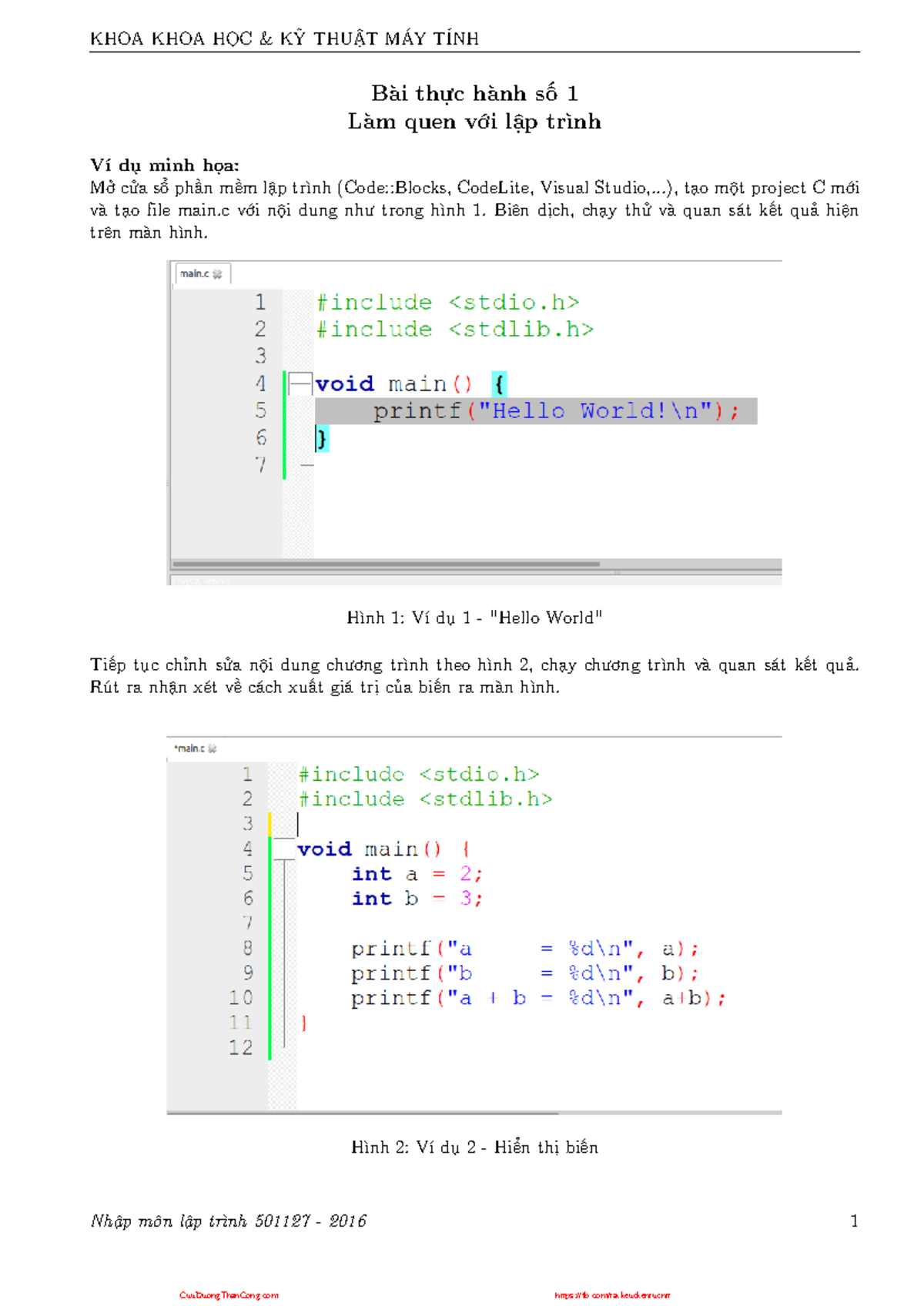 Nhap-mon-lap-trinh tran-giang-son lab1 - [cuuduongthancong - KHOA KHOA H≈C & KflTHUäT MÁY TÍNH ...