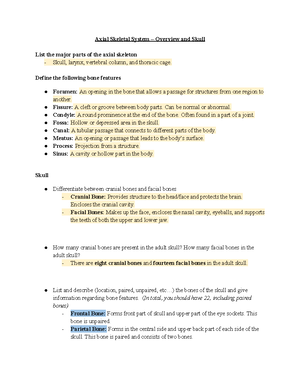 Histology lab worksheet - Major tissue categories Write a brief ...