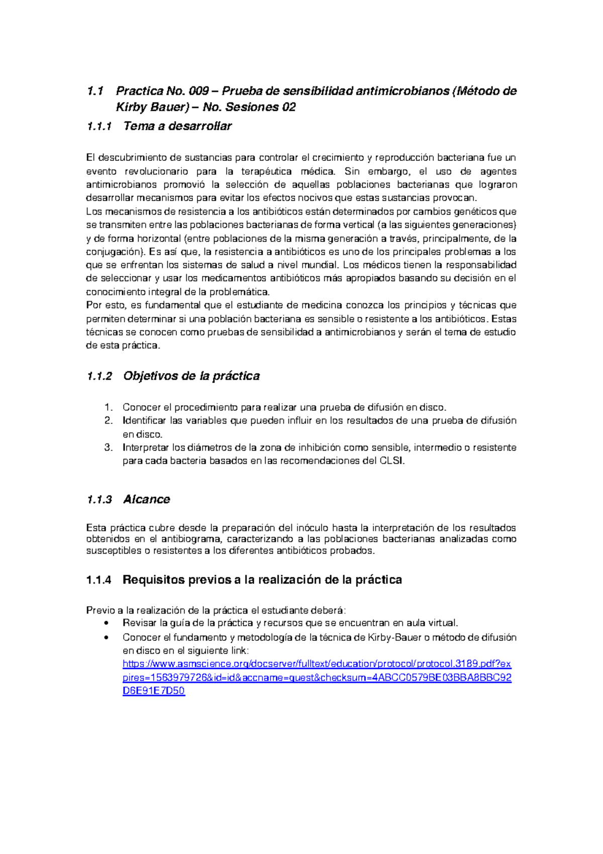 Antibiograma - Dddsd - 1 Practica No. 009 – Prueba de sensibilidad ...