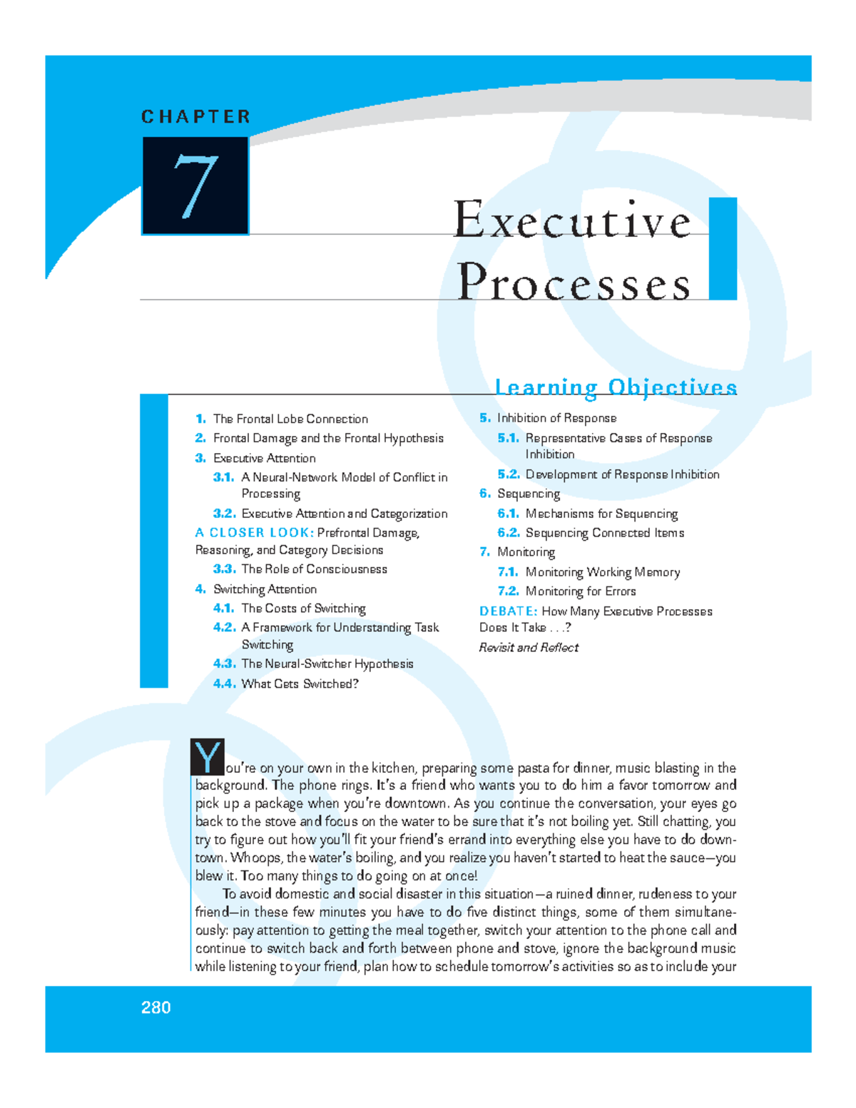 Executive Processes - ####### 280 C H A P T E R The Frontal Lobe ...