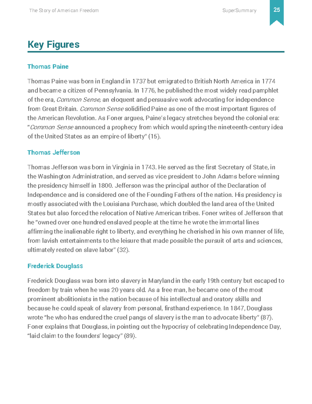 The Story of American Freedom - Super Summary Study Guide 2 26 - Key ...