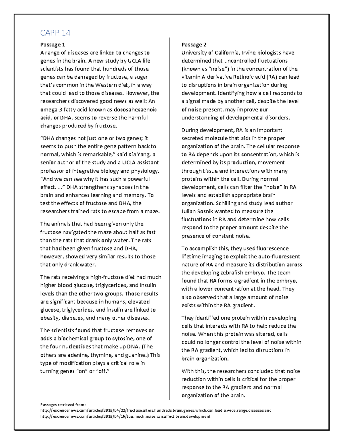 CAPP14 FA21 - HELP FOR CAPP - CAPP 14 Passages retrieved from: - Studocu