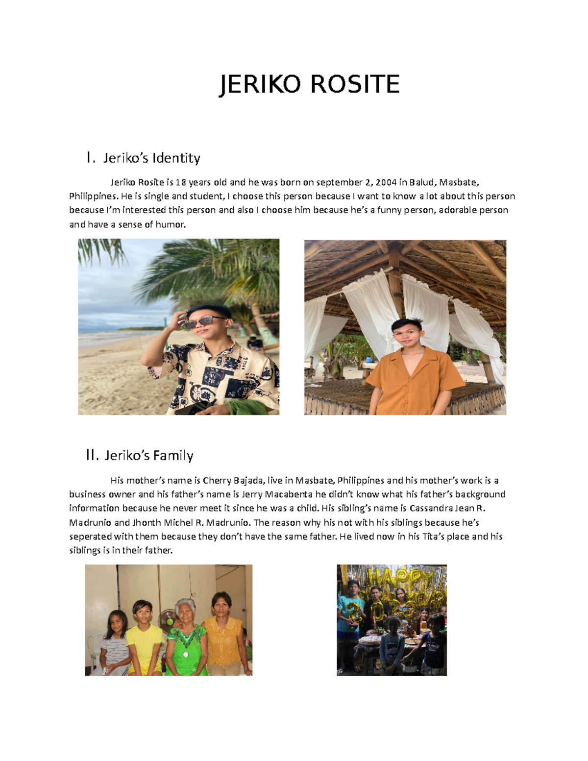 Document - this is my report for entrepreneurship - JERIKO ROSITE I ...