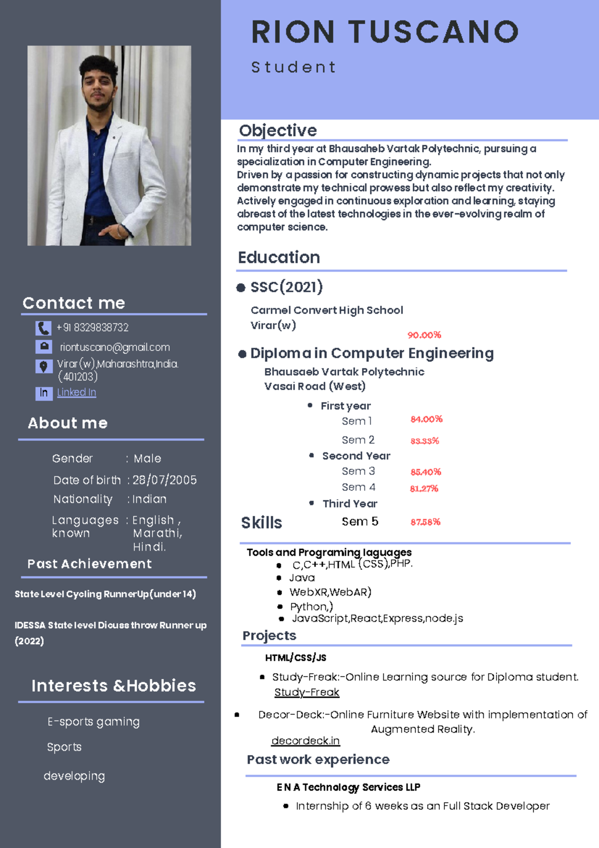 65c24b2b803aa rion tuscano - Objective +91 8329838732 riontuscano@gmail SSC(2021) Carmel Convert ...