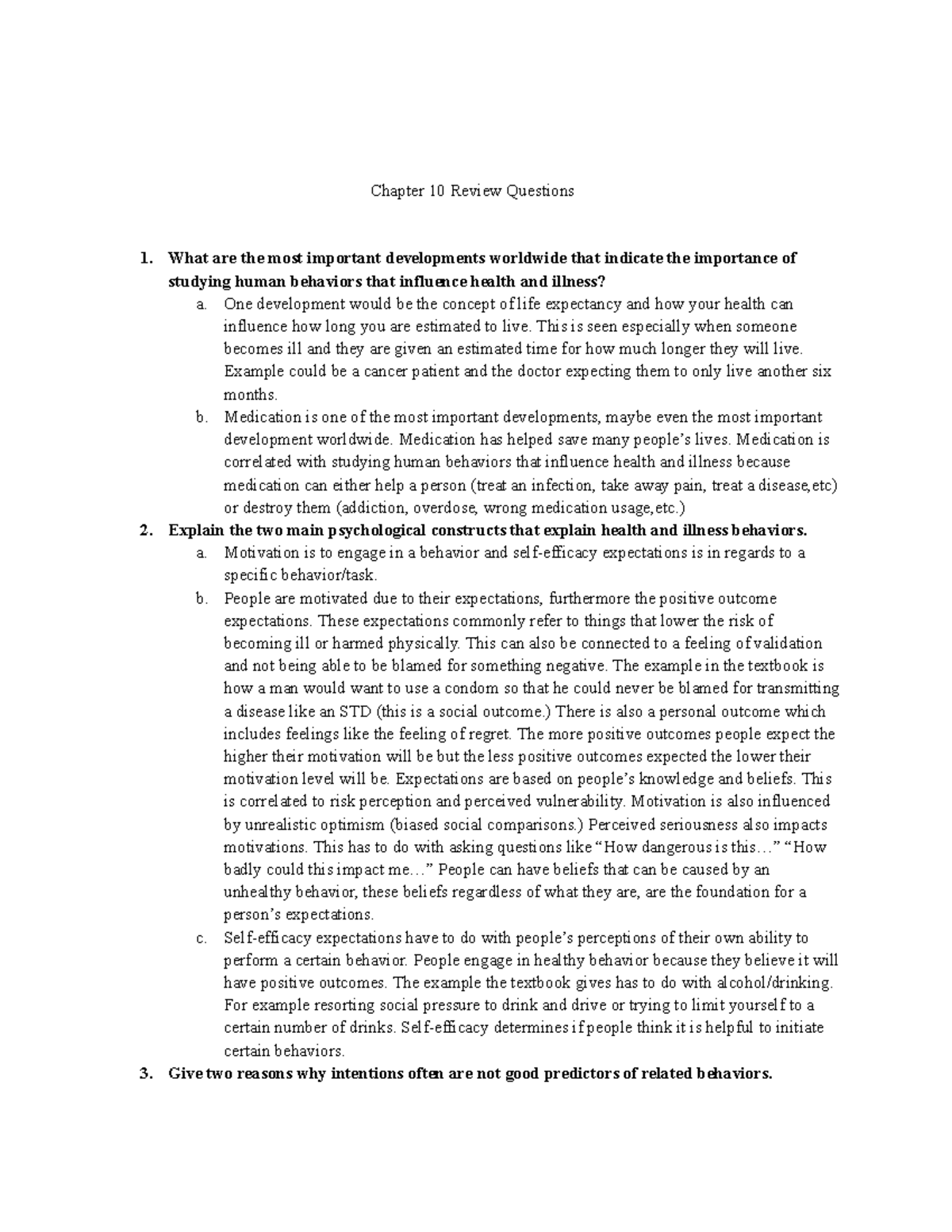 Applied Social Psychology Chapter 10 - Chapter 10 Review Questions What ...