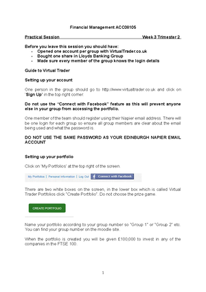 Tutorial 1 Solution - Financial Management ACC Tutorial solutions ...