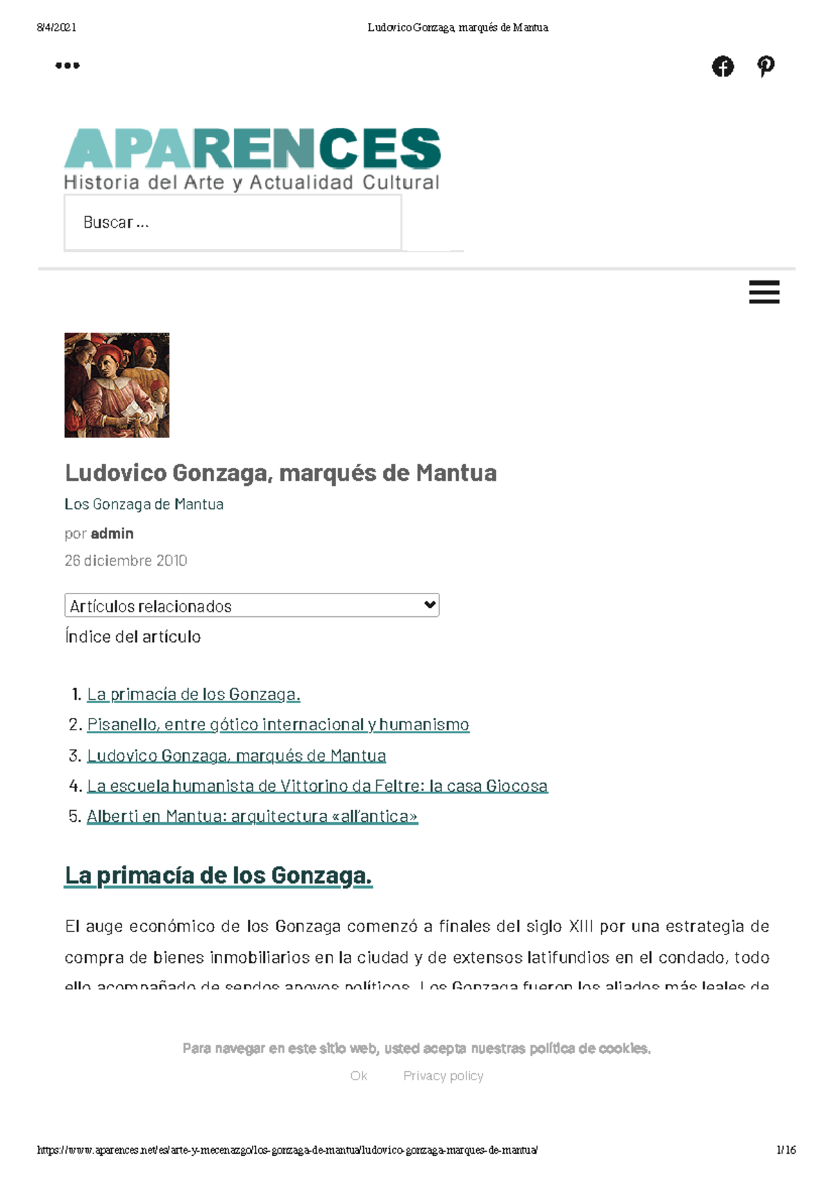 museo dssdd dvsdc - Ludovico Gonzaga, marqués de Mantua Los Gonzaga de ...