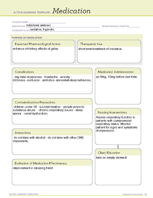 Anemia - System Disorder - ACTIVE LEARNING TEMPLATE: System Disorder ...