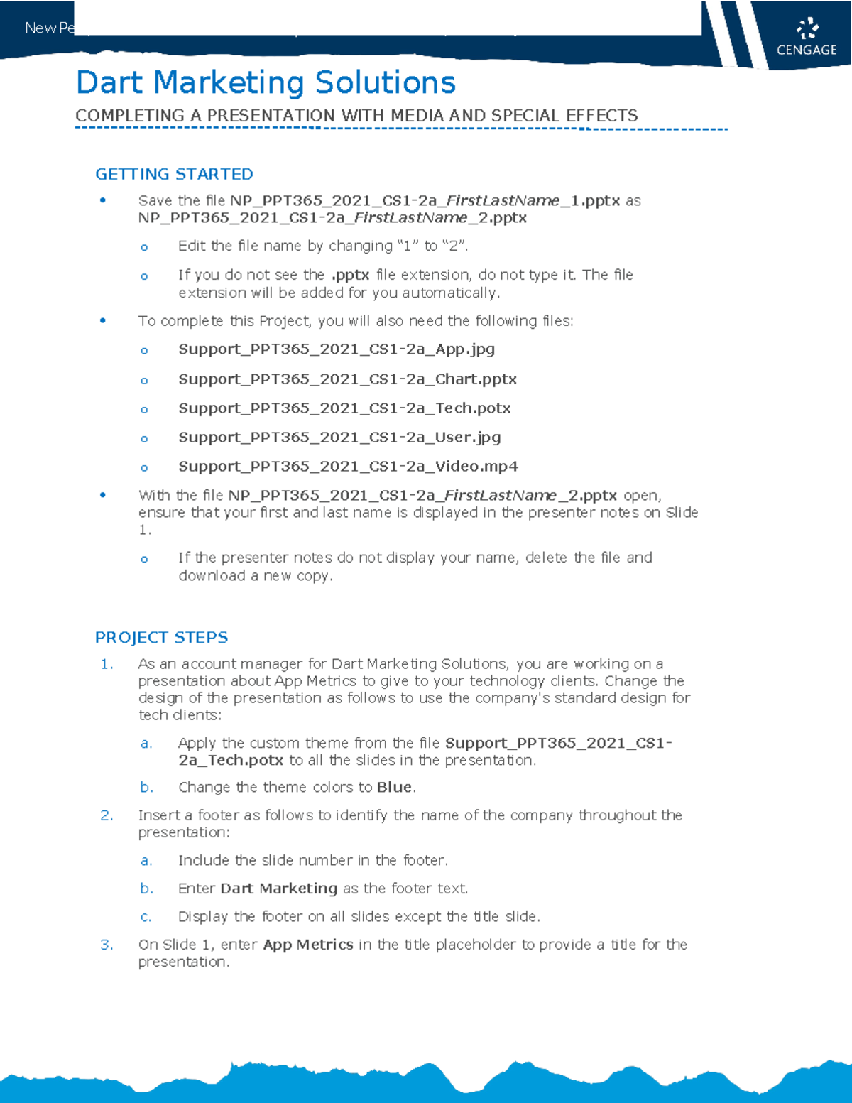 Instructions for Project - Dart Marketing Solutions COMPLETING A ...