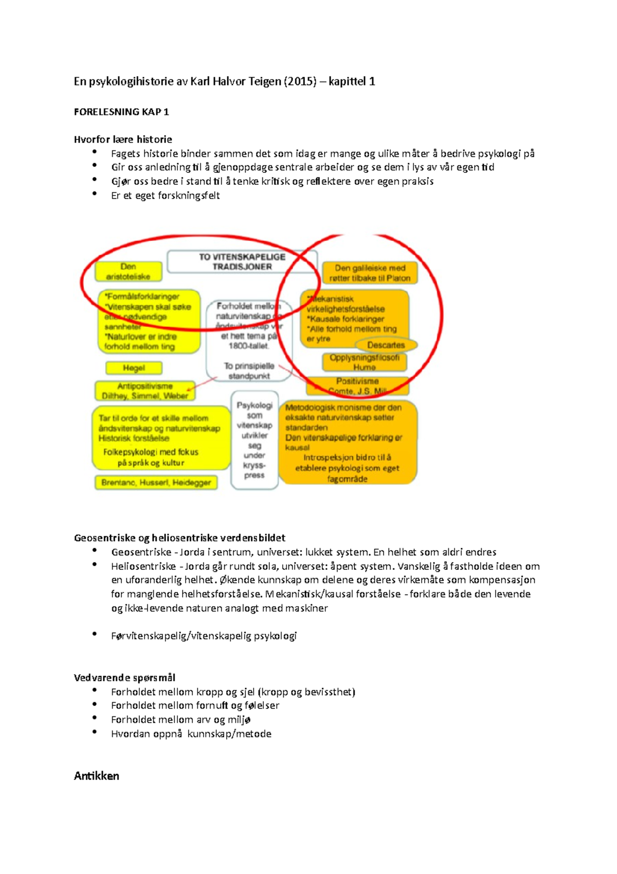 En psykologihistorie kapittel 1 Sjelen - En psykologihistorie av Karl Halvor Teigen (2015 ...