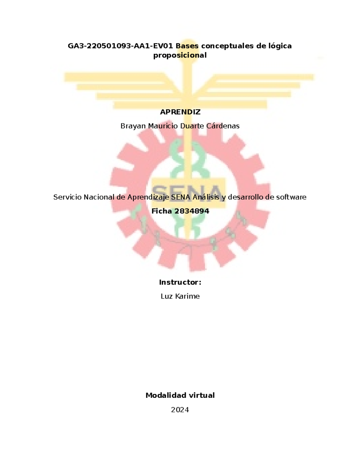 GA3-220501093-AA1-EV01 Bases conceptuales de logic Proposicional - GA3 ...