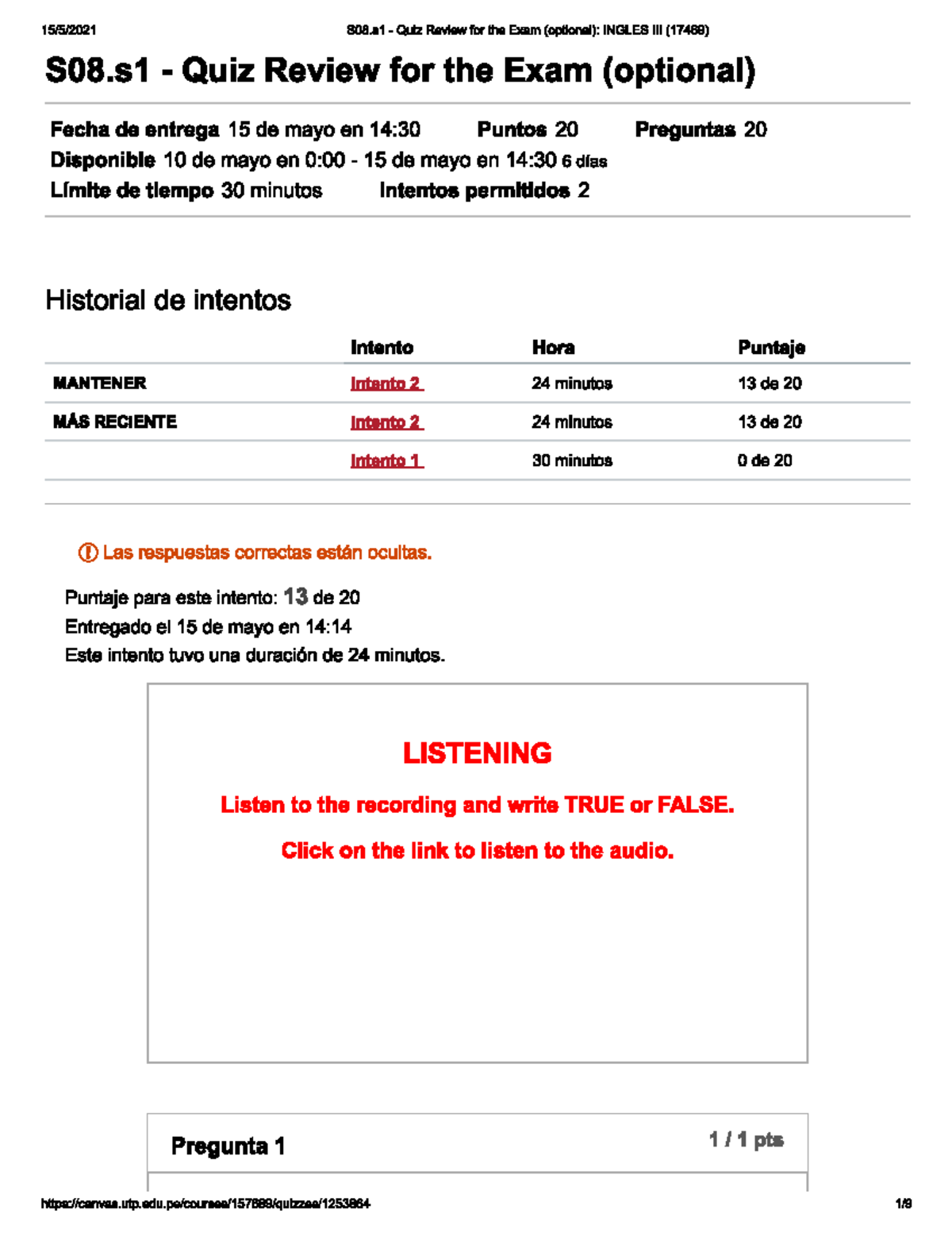 Simulacro pc2 - tarea - Ingles III - Studocu