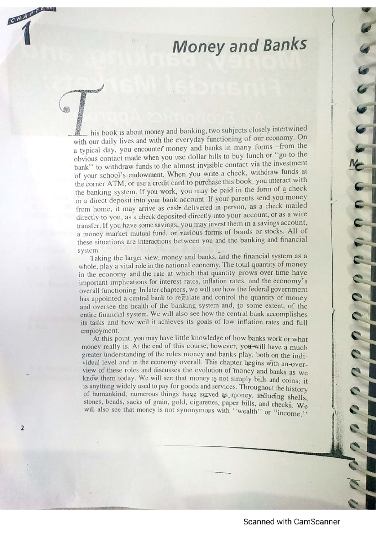 Unit 1 money and financial markets (semester 6) - Money and Financial ...