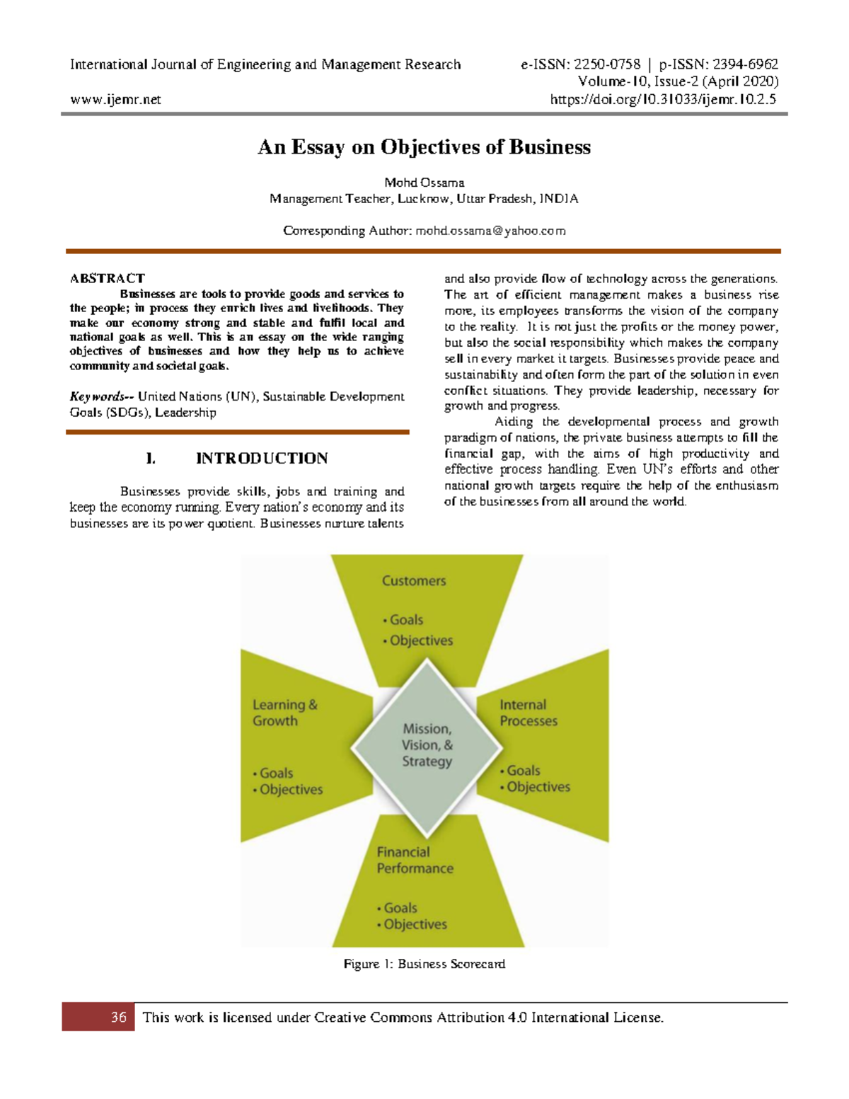 Ijemr 202010 0205 - Esaay - International Journal of Engineering and ...