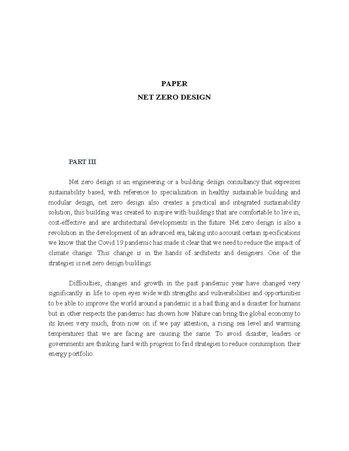 PART 3 B. Inggris Arsitek - PAPER NET ZERO DESIGN PART III Net zero ...