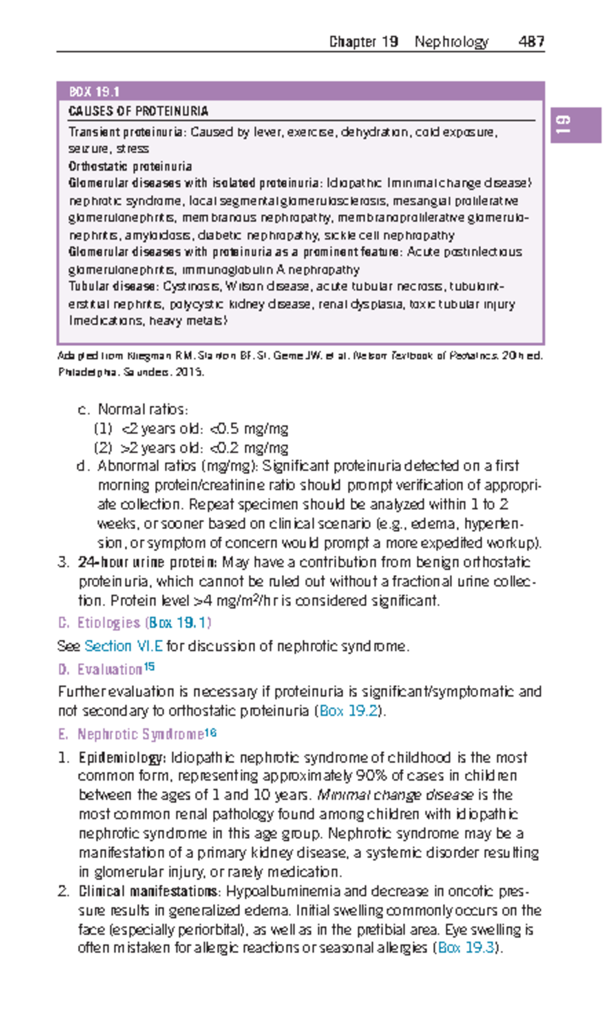 Harriet Line 2021-633-635 - Chapter 19 Nephrology 487 19 c. Normal ...
